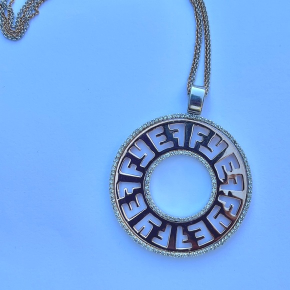 Effy | Jewelry | Effy 4k Signature Logo Medallion Necklace 116tcw ...